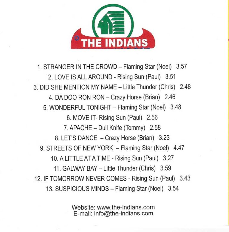 the-indians.com – Ireland’s Longest Established Showband
